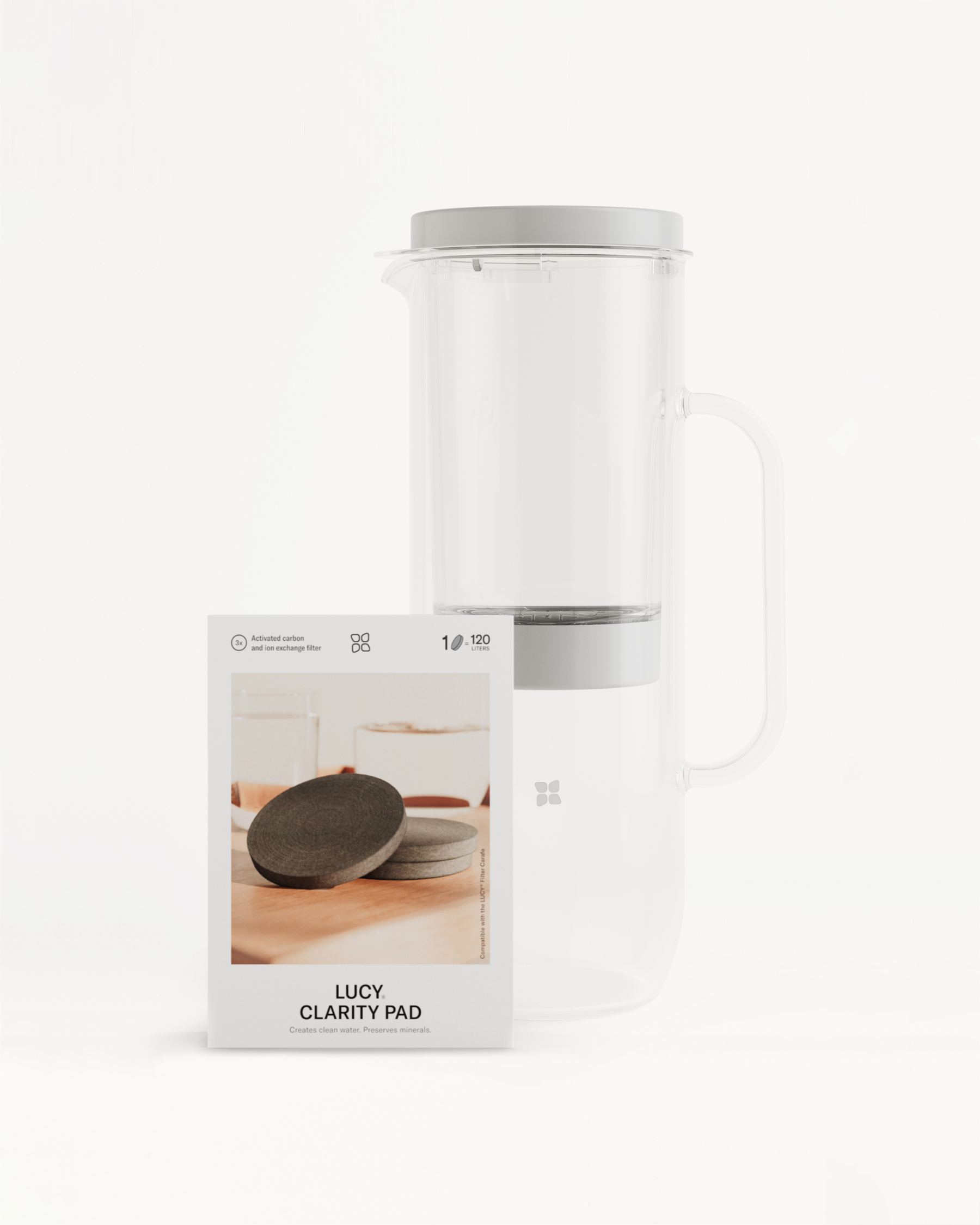 LUCY® Filter Carafe - A Stylish Glass Water Filter